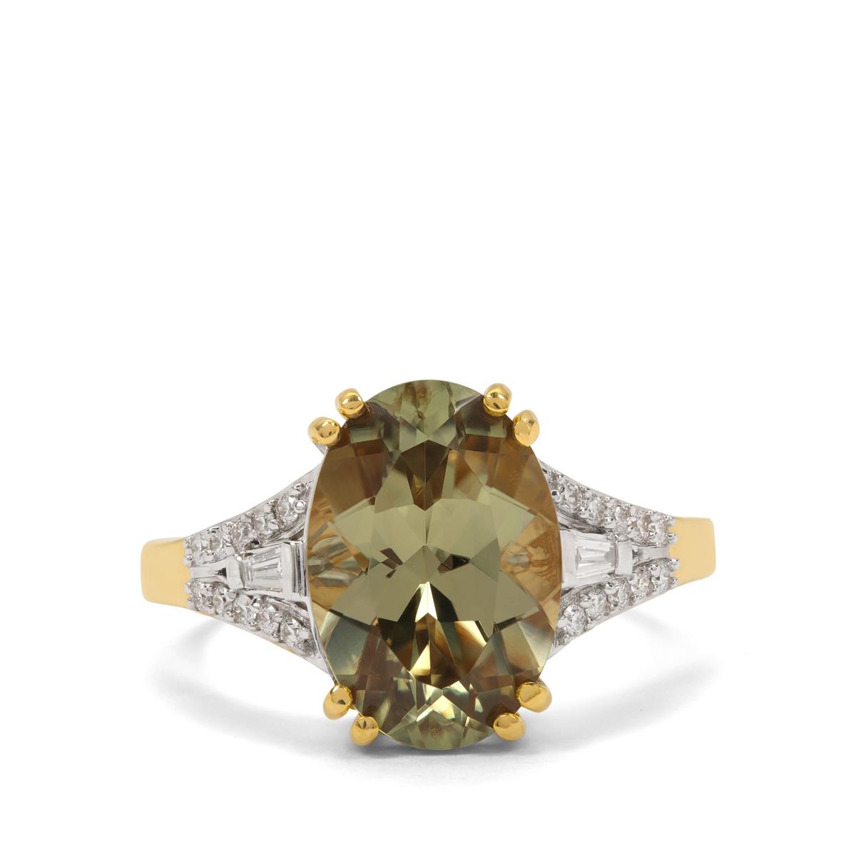 Csarite® Ring with Diamonds in 18K Gold 4.61cts | Gemporia