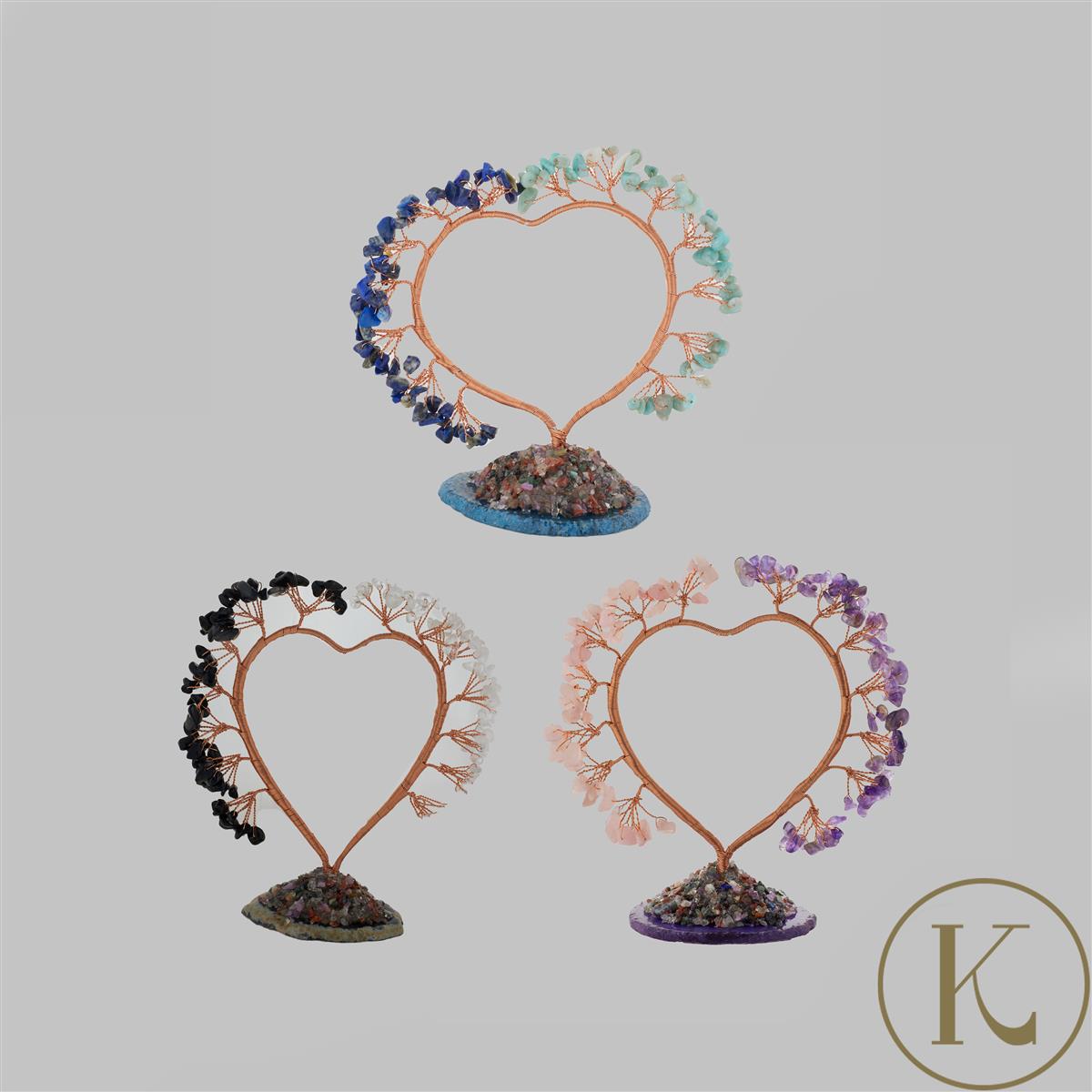 Kimbie Home Heart Gemstone Tree - 430cts | Gemporia
