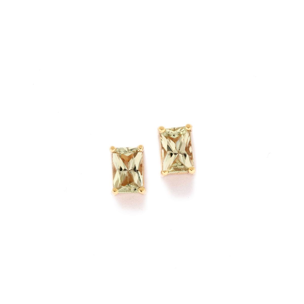 1.21ct Csarite® 9K Gold Earrings | Gemporia