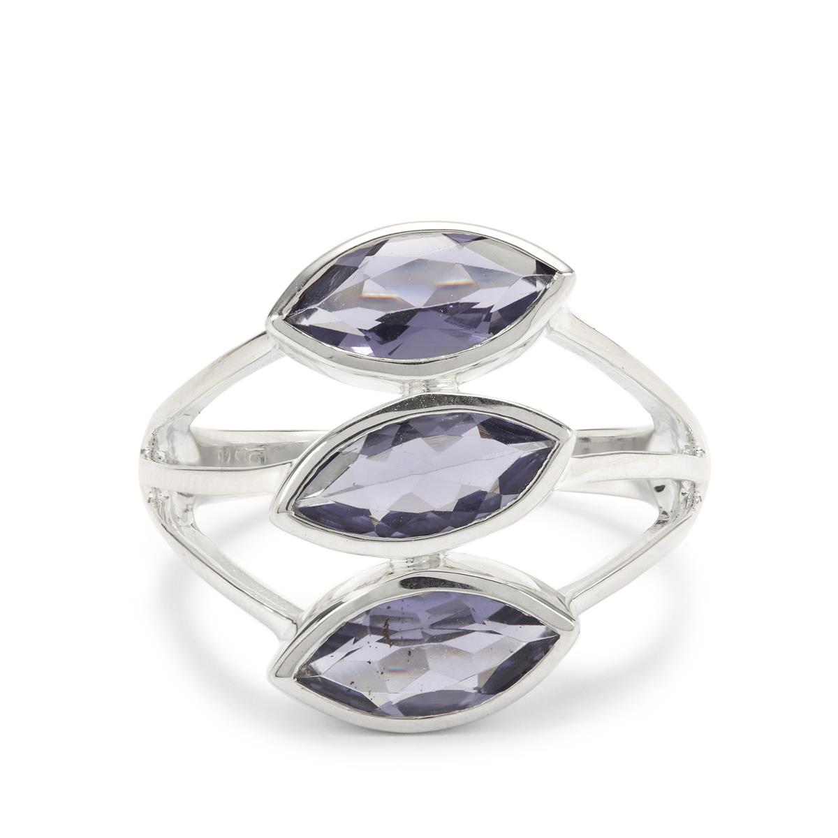 Bengal Blue Iolite Ring in Sterling Silver 2.50cts | Gemporia