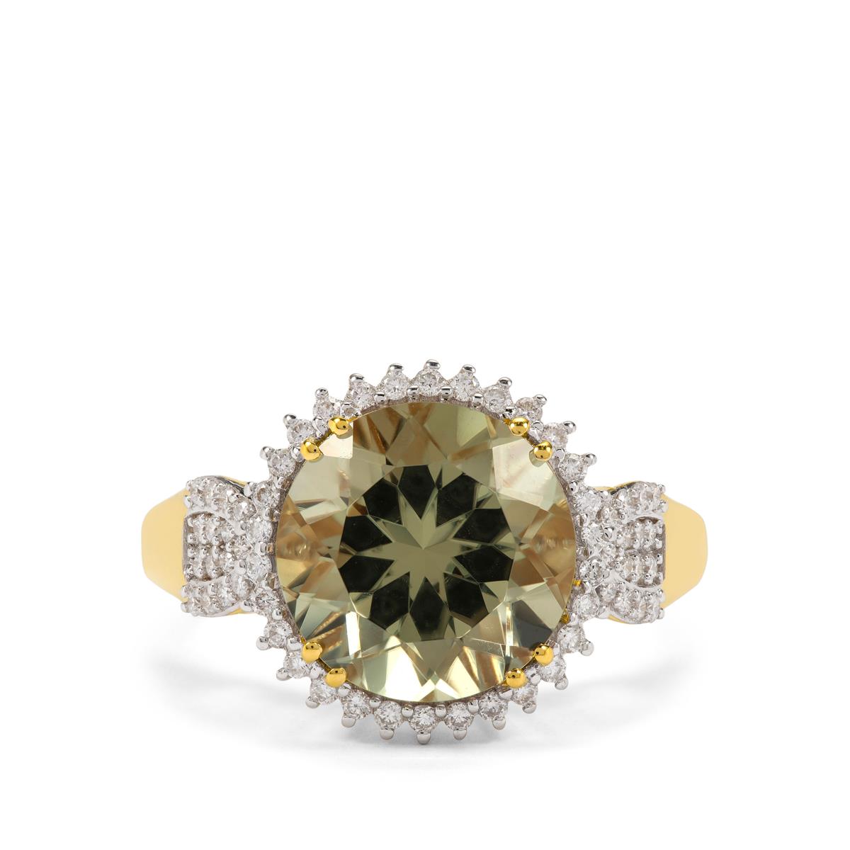 Csarite® Ring with Diamond in 18K Gold 6.27cts | Gemporia