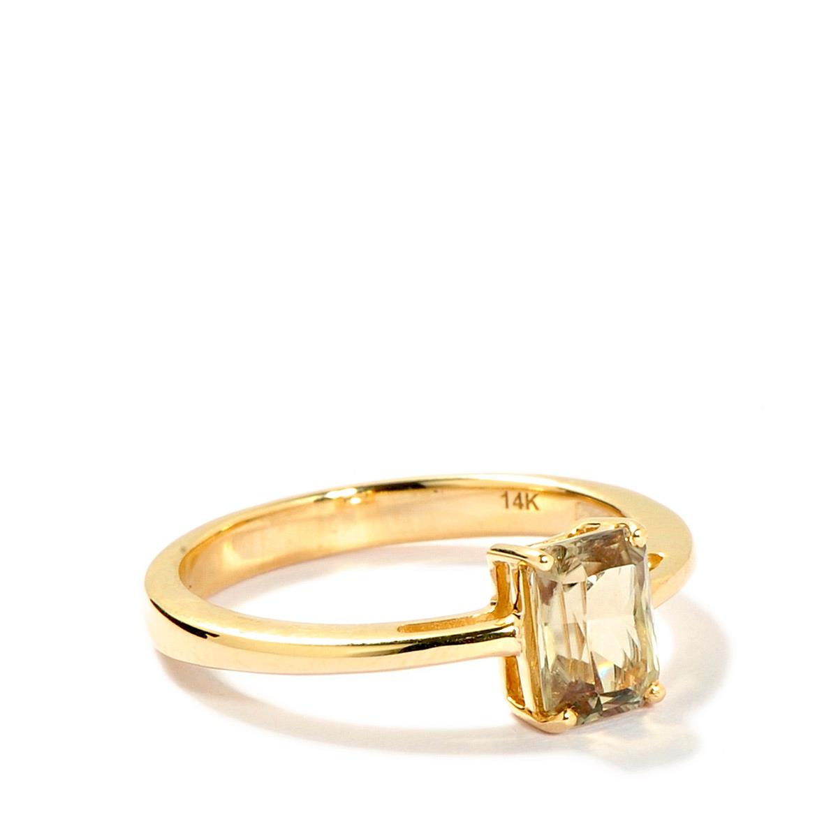 Csarite 14k Gold Ring ATGW 1.15cts | Gemporia