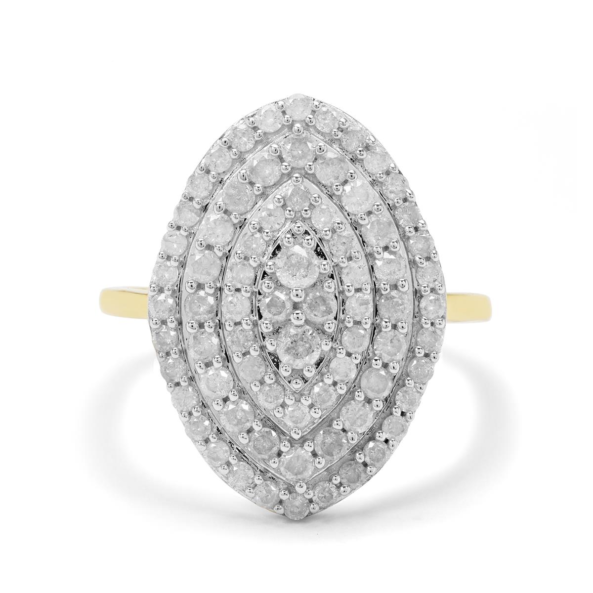 GH Diamonds Ring in 9K Gold 1cts | Gemporia