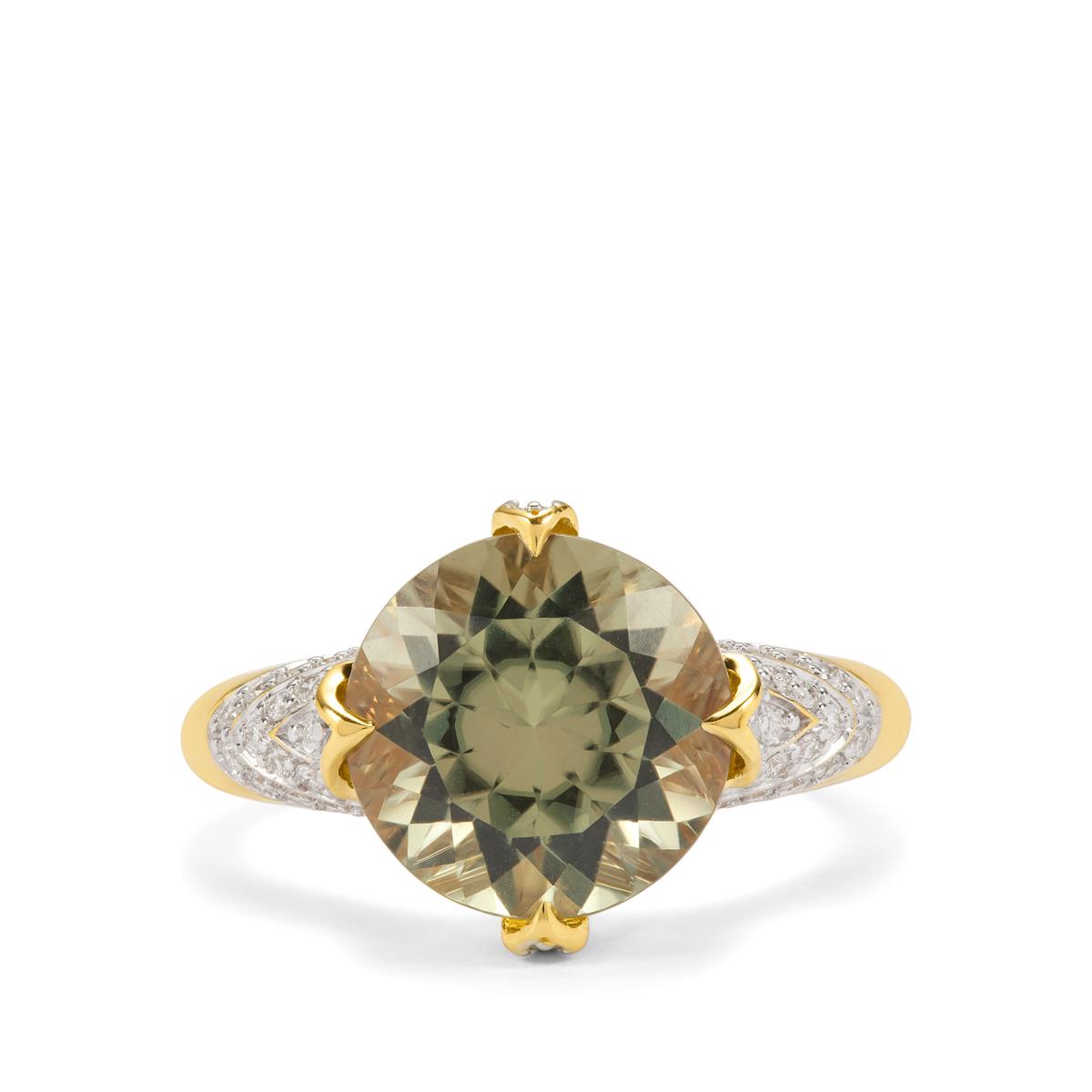 Csarite® Ring with Diamond in 18K Gold 5.57cts | Gemporia