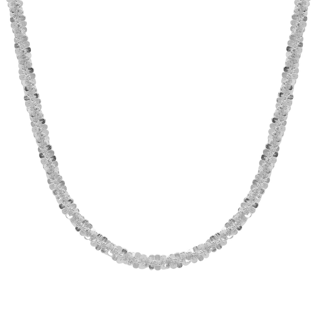 18 Sterling Silver Diamond Cut Millenium Chain 5.79g | Gemporia