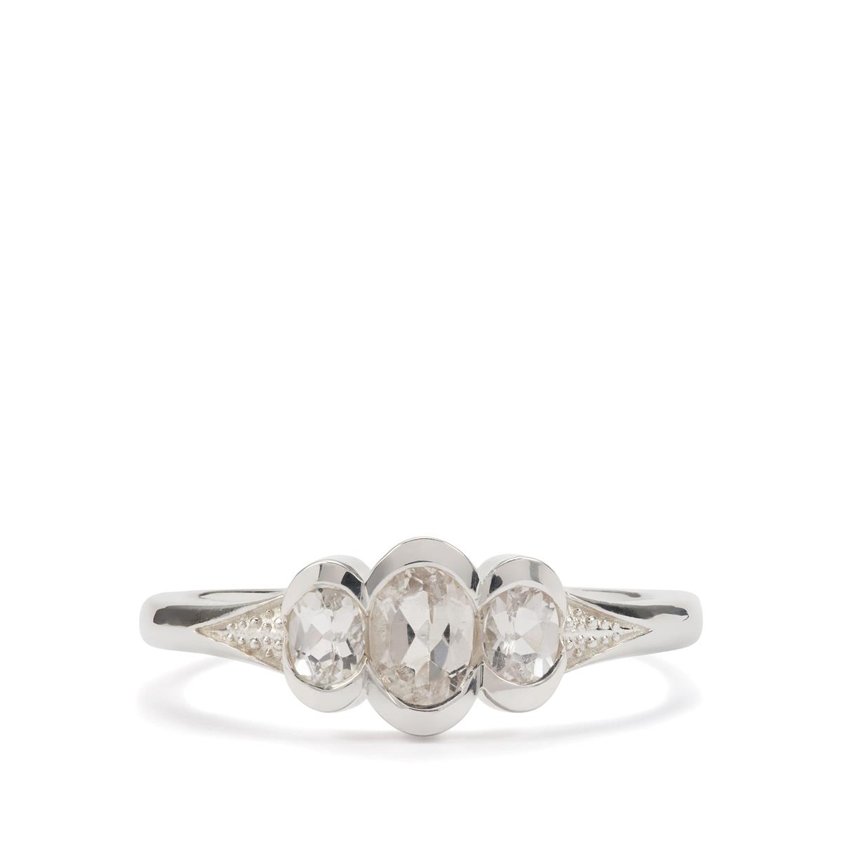 Champagne Danburite Ring in Sterling Silver 0.70cts | Gemporia