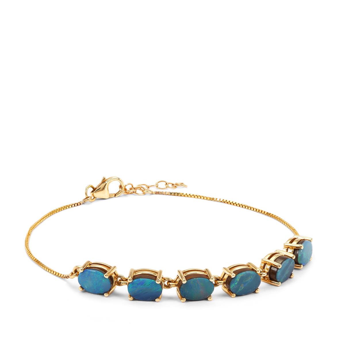 Crystal Opal on Ironstone Bracelet in 9K Gold 4.08cts | Gemporia