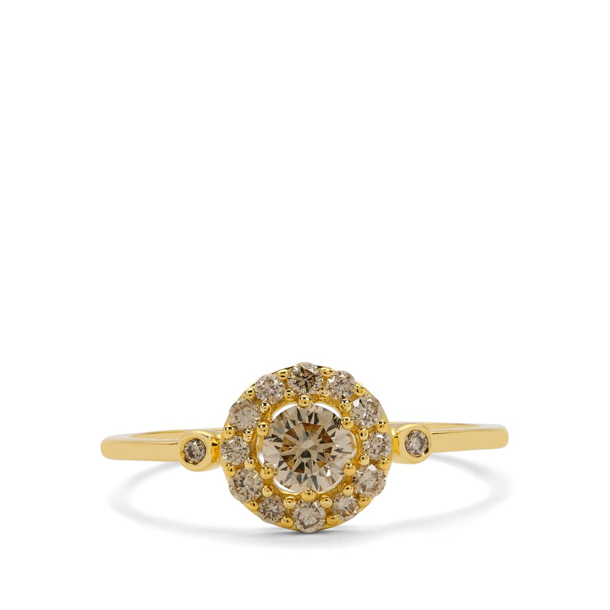 Golden Ivory Diamonds Ring in 9K Gold 0.55ct | Gemporia