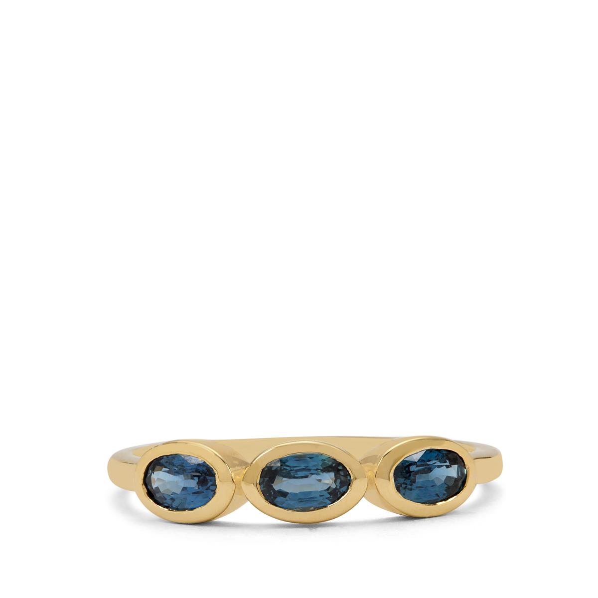 Diego Suarez Blue Sapphire Ring in 9K Gold 0.90cts | Gemporia