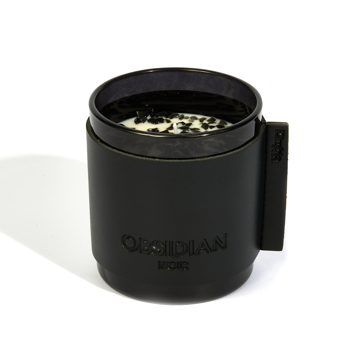 Kimbie Home 'Obsidian' 200g Candle with Black Obsidian | Gemporia
