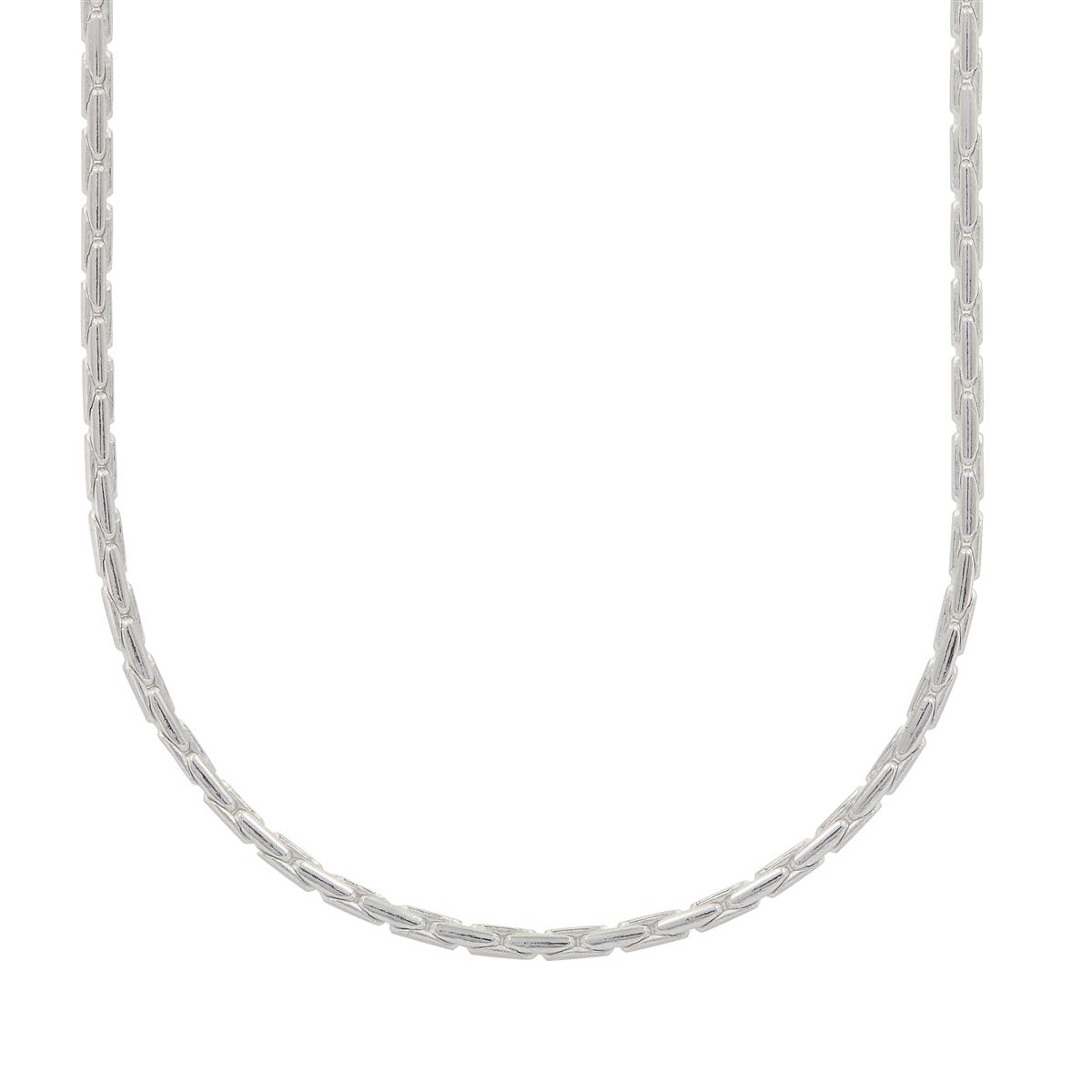 24 Sterling Silver Tempo Round Boston Link Chain 3.62g | Gemporia