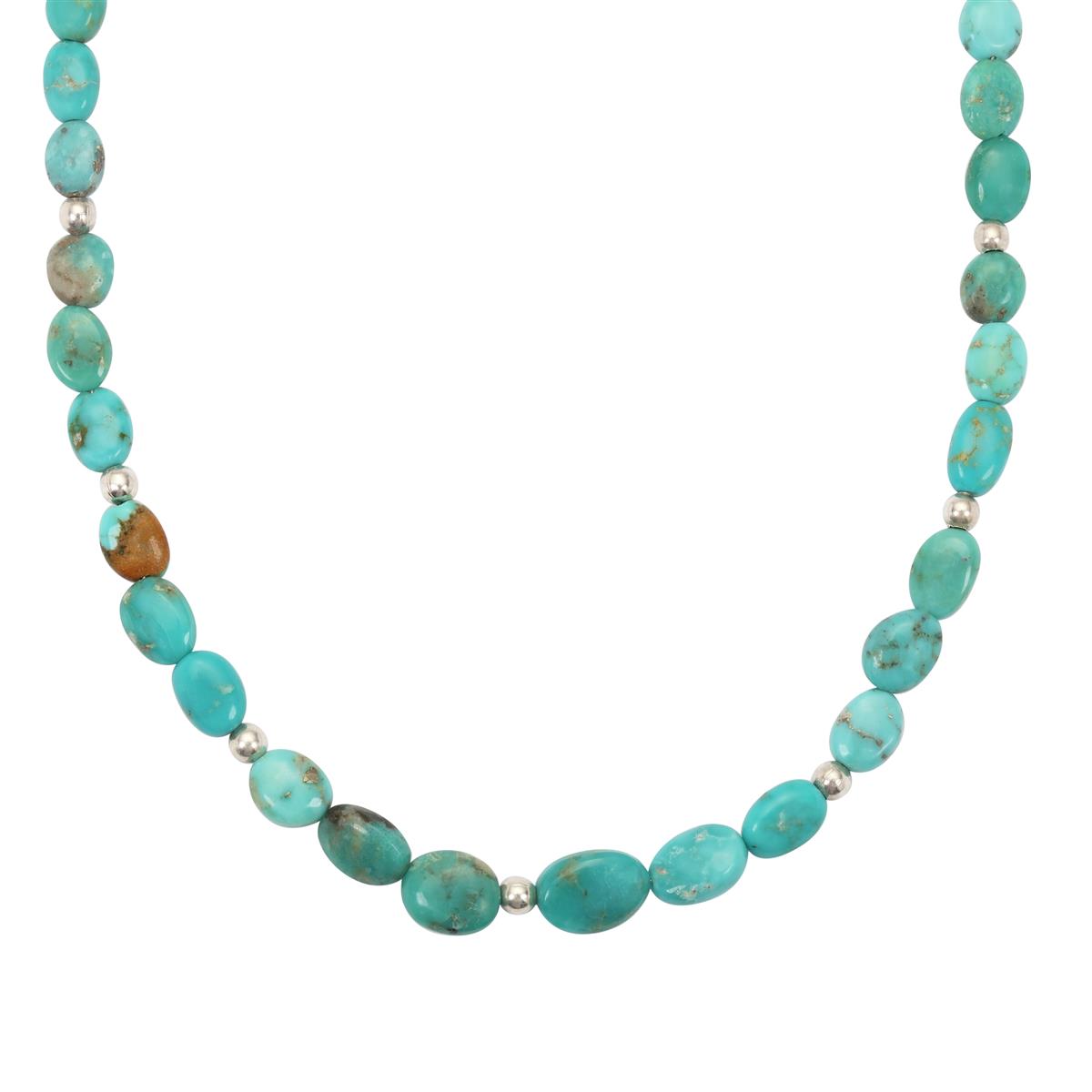 Australian Turquoise Necklace in Sterling Silver 48cts | Gemporia