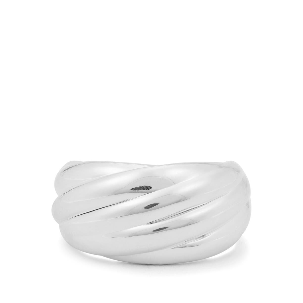999 Sterling Silver Rippled Ring | Gemporia