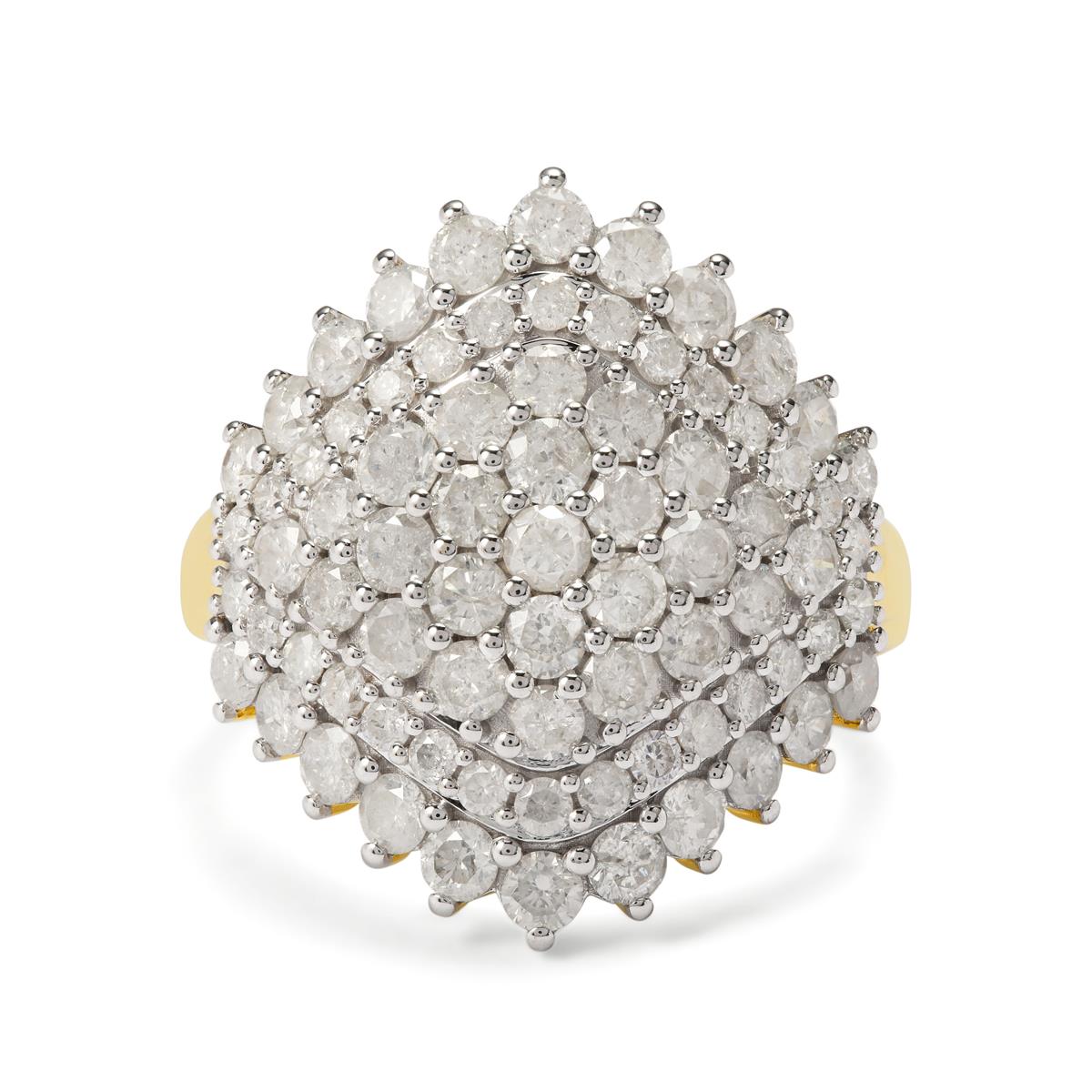 Diamond Ring in 9K Gold 3cts | Gemporia