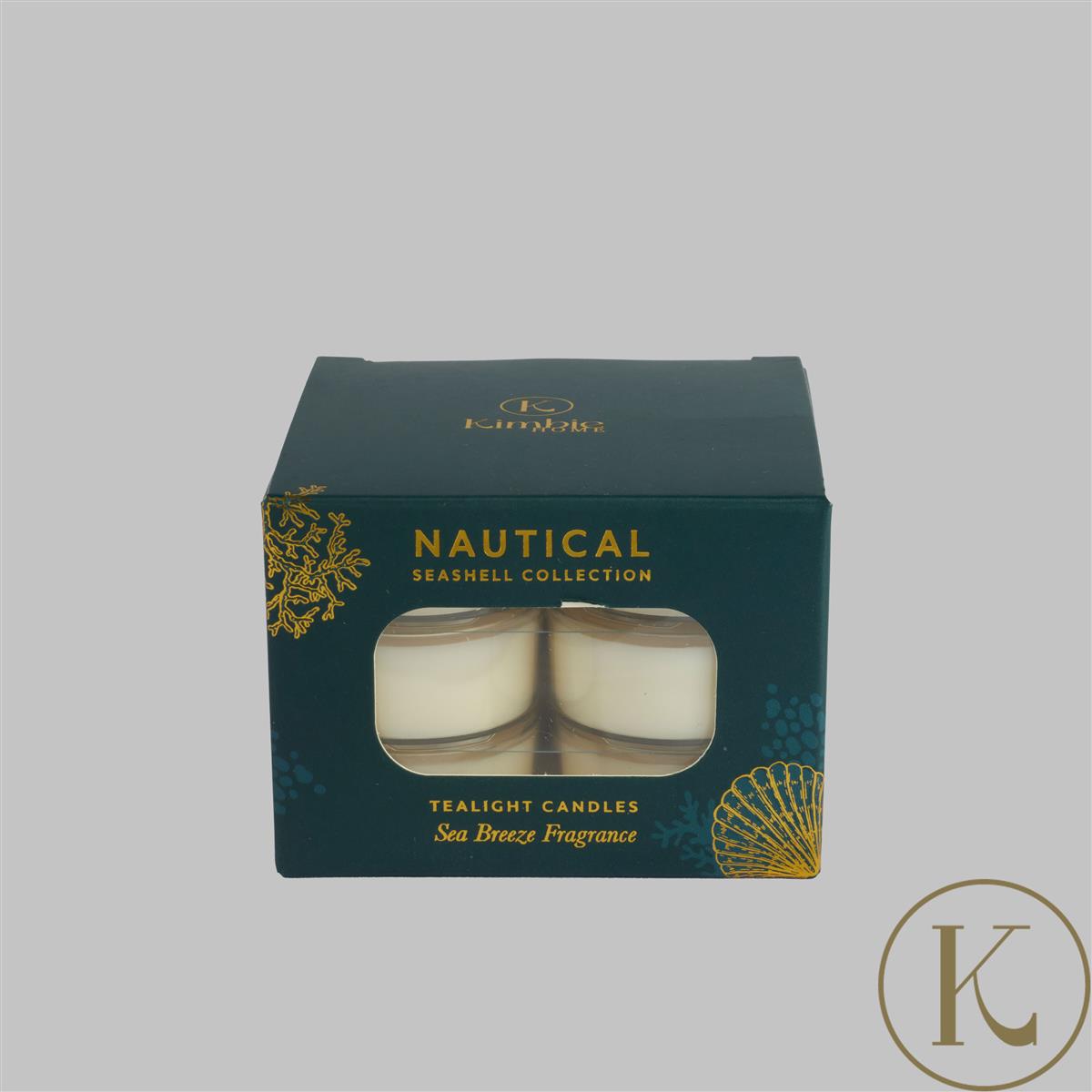 Kimbie Home Sea Breeze Tea Light Candles 12 x 10g | Gemporia