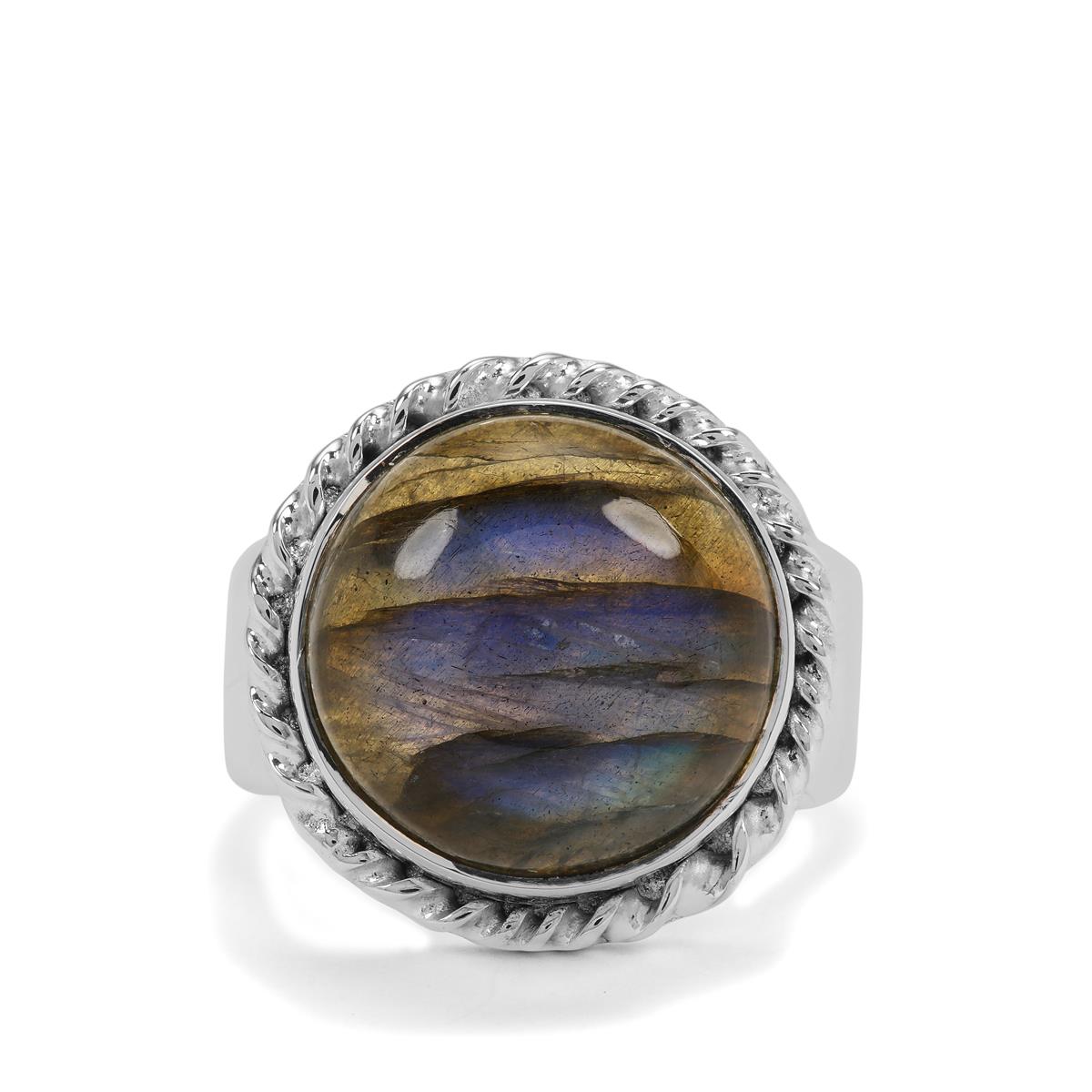 Canadian Labradorite Ring in Sterling Silver 10cts | Gemporia