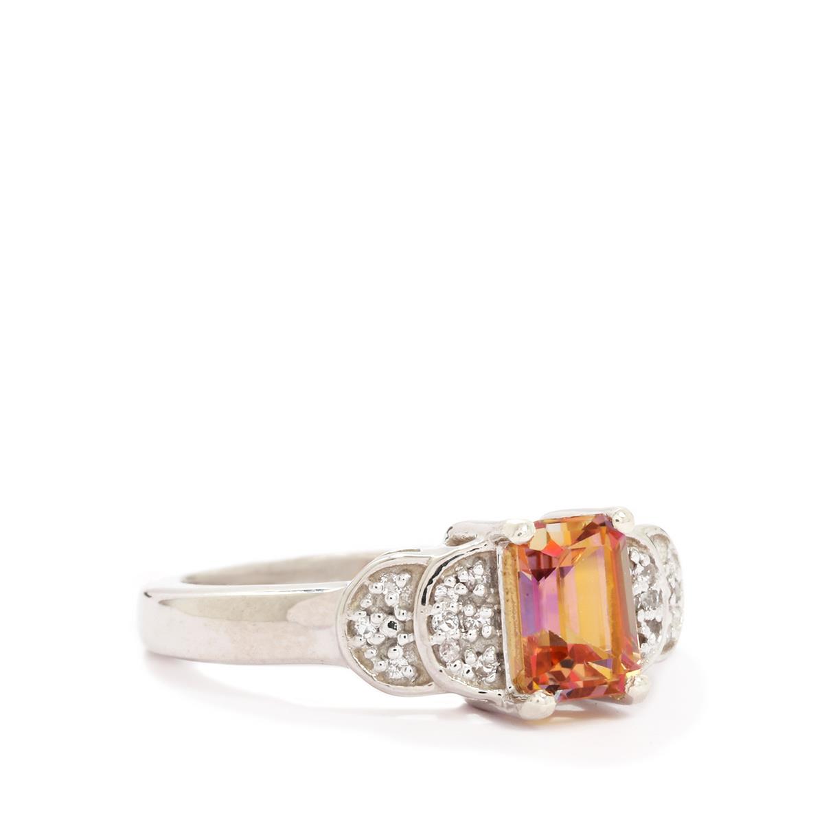 1.20ct Mystic Twilight & White Topaz Sterling Silver Ring | Gemporia