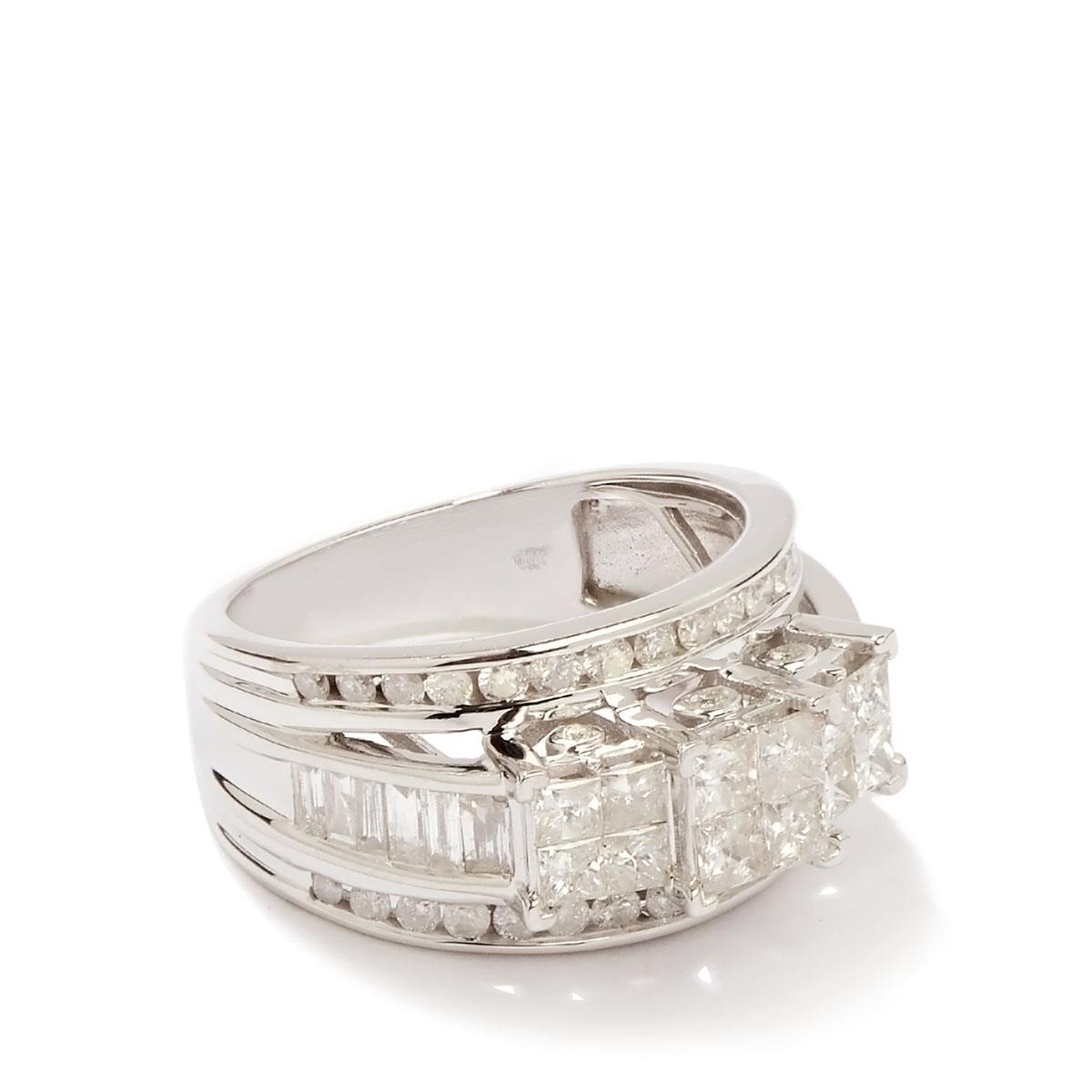 2cts Certified Diamond 9K White Gold Tomas Rae Ring | Gemporia