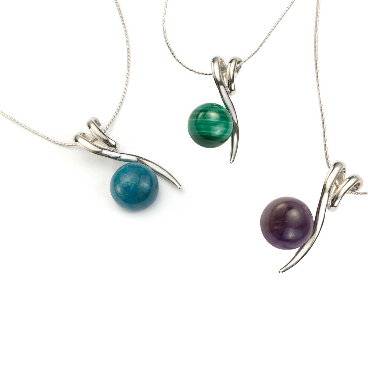 Multi Gemstone Pendant in Sterling Silver in 3 variations | Gemporia