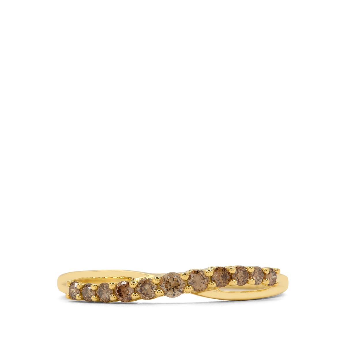 C8 Cocoa Diamonds Ring in 9K Gold 0.27ct | Gemporia