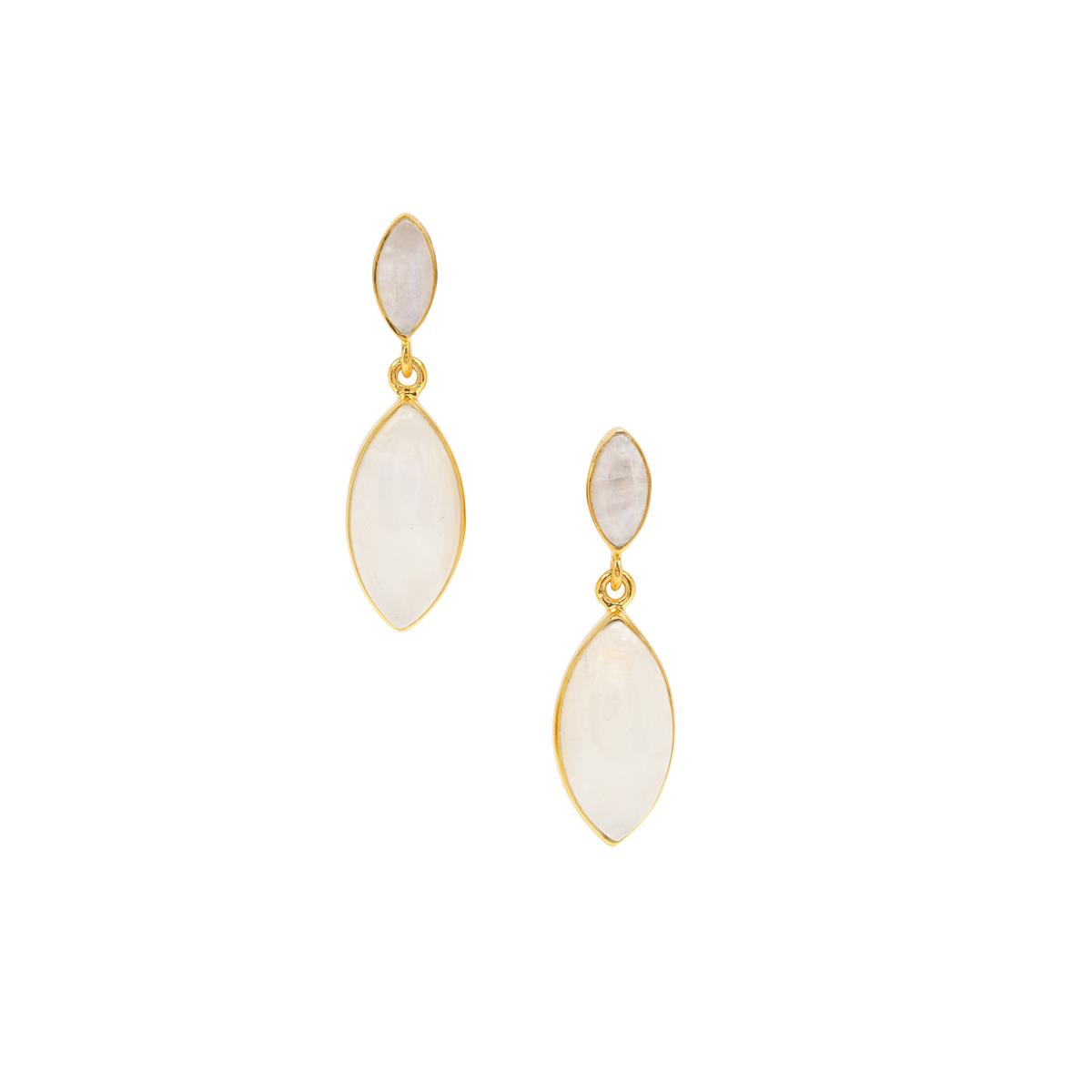 Rainbow Moonstone Midas Earrings 19.30cts | Gemporia