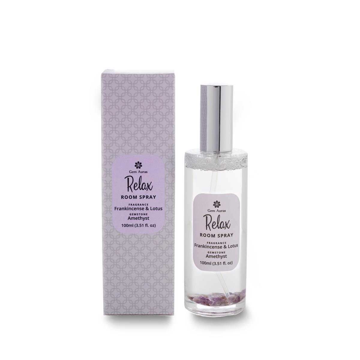 Gem Auras Relax Room Spray with Amethyst ATGW 30cts | Gemporia