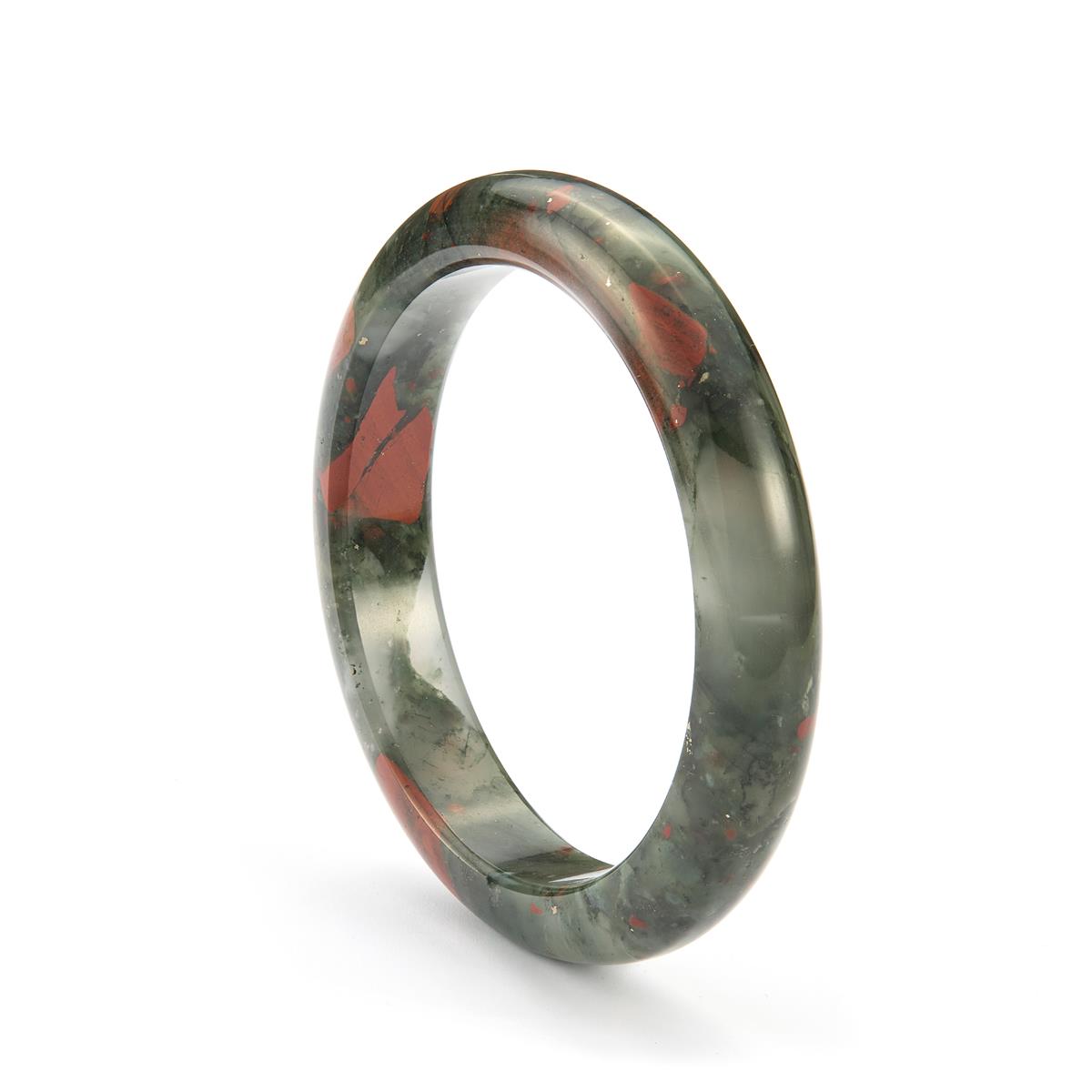 Dragon Blood Quartzite Jade Bangle 250cts | Gemporia