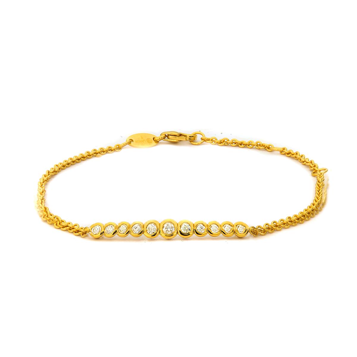 Ekati Canadian Diamond Bracelet in Modern Electrum 0.24ct | Gemporia