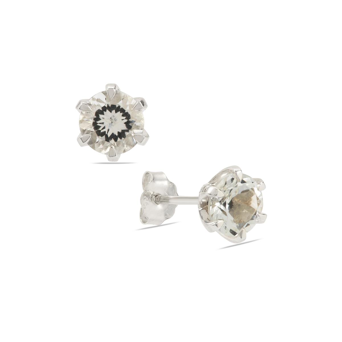 Himalayan Beryl Earrings in Sterling Silver 1.50cts | Gemporia