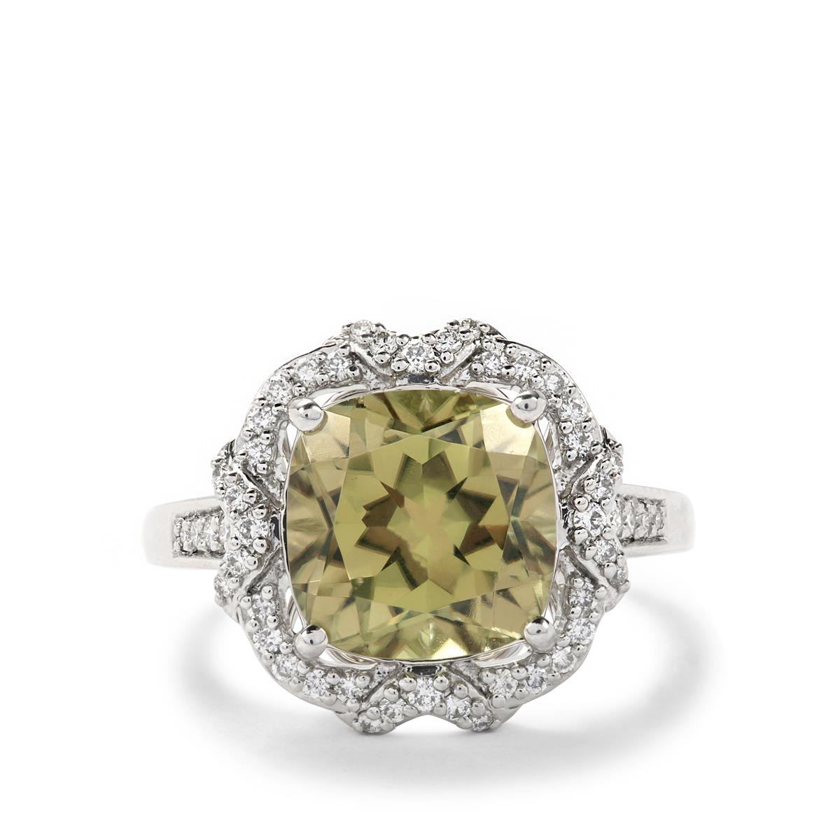 Csarite® Ring with Diamond in Platinum 950 5.22cts | Gemporia