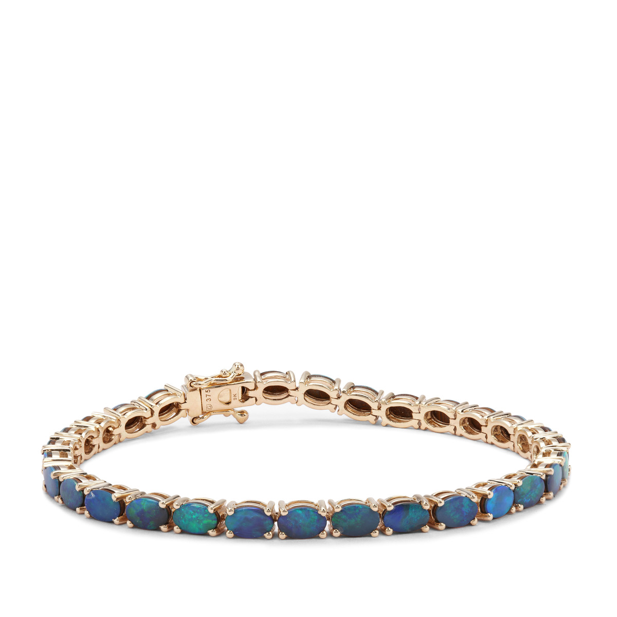 Crystal Opal on Ironstone Bracelet in 9K Gold | Gemporia