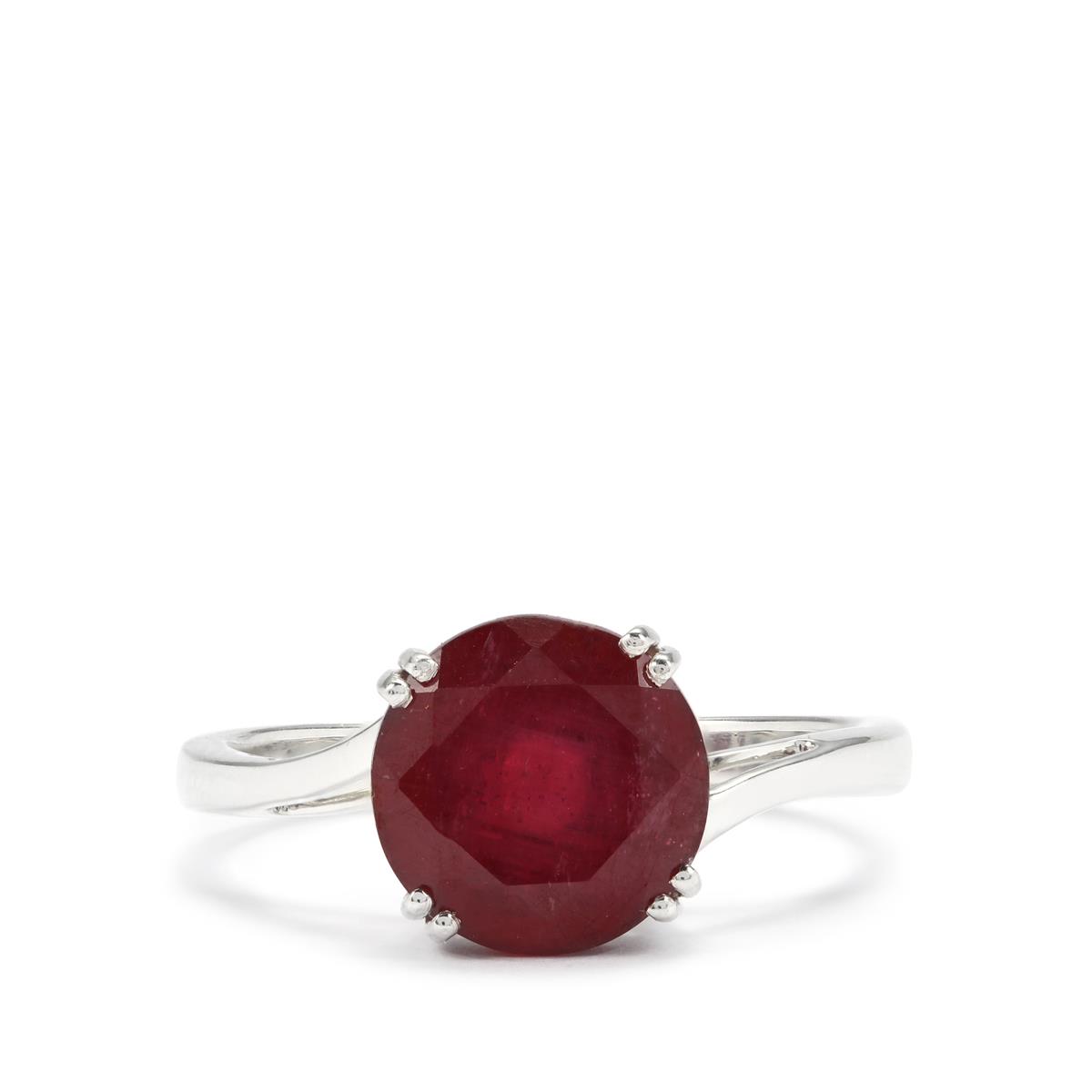Thai Ruby Ring in Sterling Silver 4cts | Gemporia