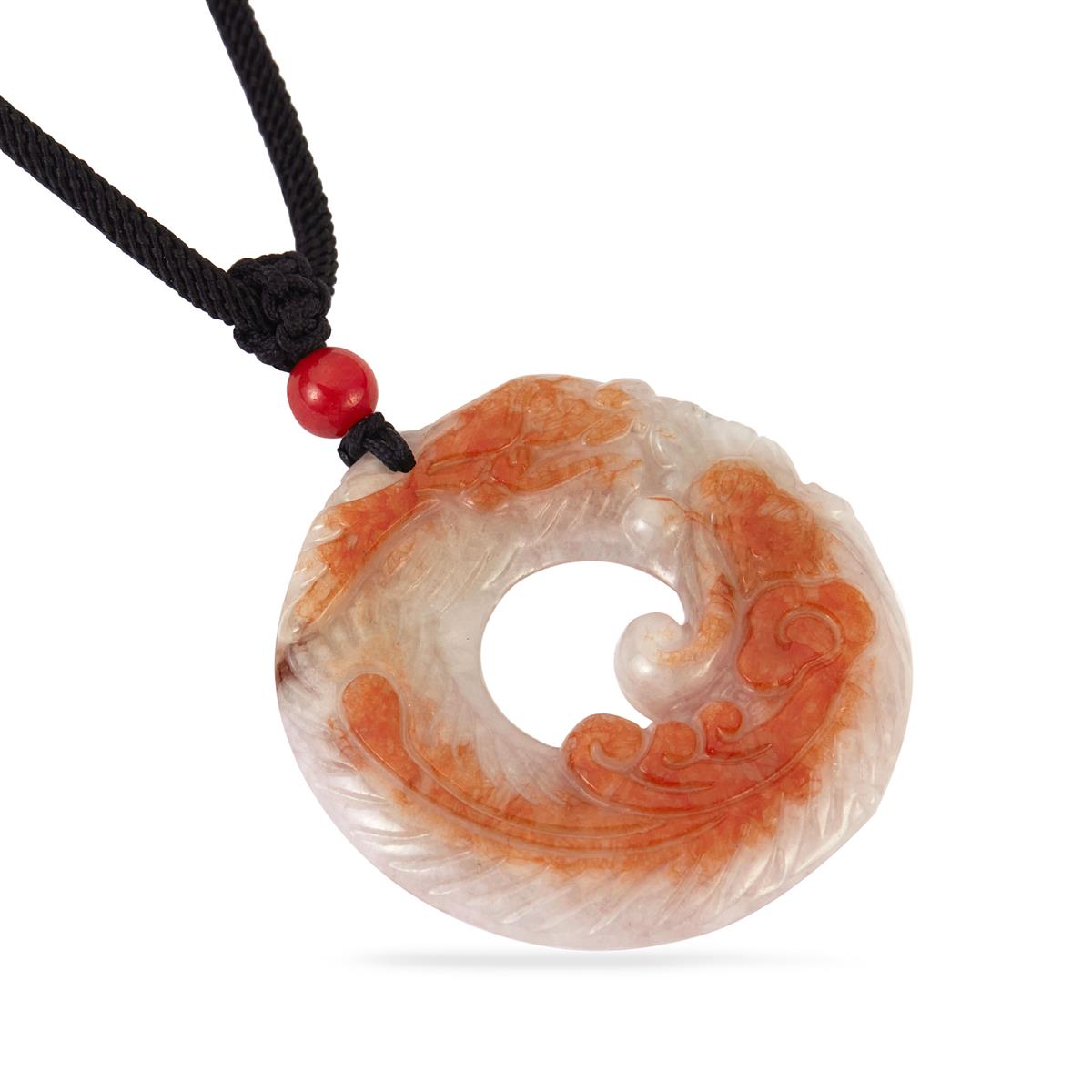 Jadeite Carved Dragon Rope Necklace 79.25cts | Gemporia