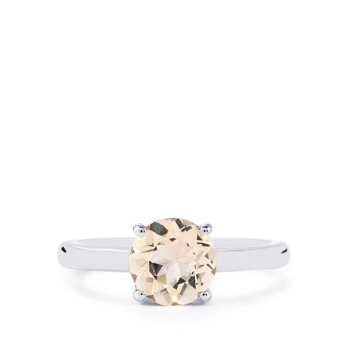 Rose Danburite Ring in Sterling Silver 1.87cts | Gemporia