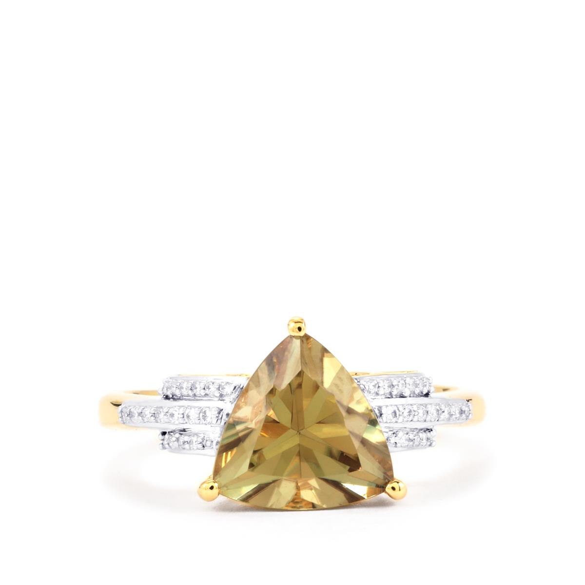 Csarite® Ring with Diamond in 18K Gold 2.86cts | Gemporia