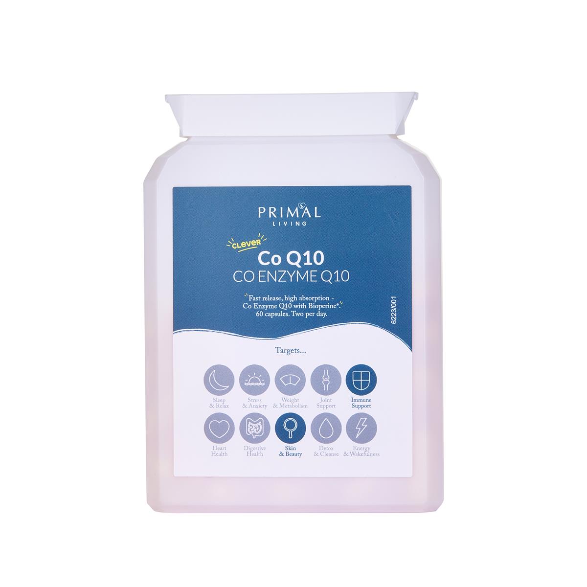 Primal Living Co-Enzyme Q10 (CoQ10) - 60 capsules | PrimalLiving
