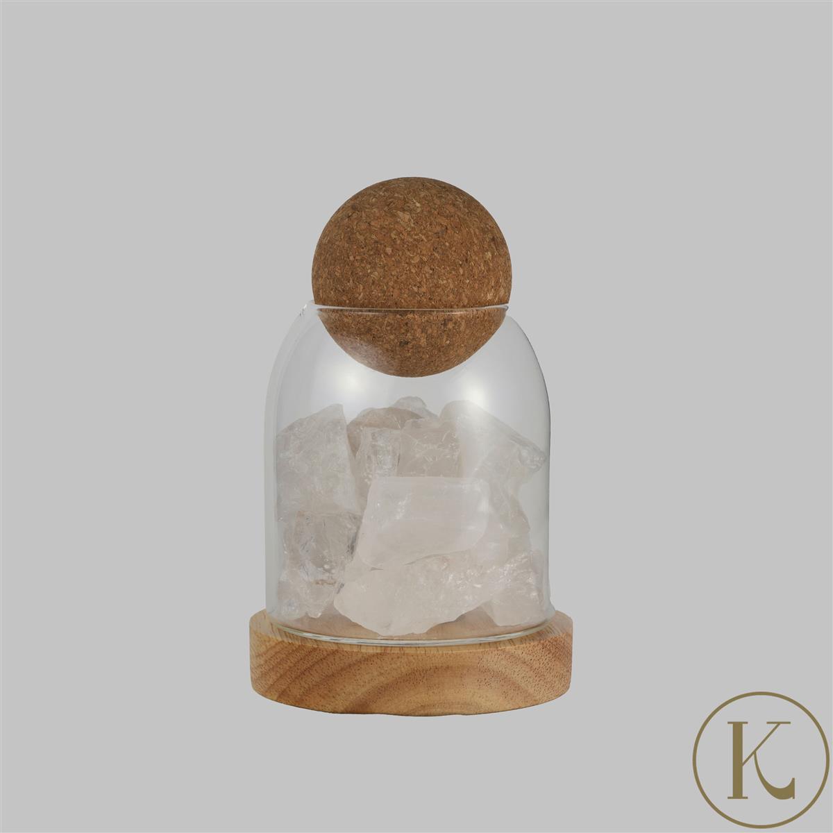 Kimbie Home Specimen Display Light With USB - Available in Clear Quartz & Rose Quartz | Gemporia