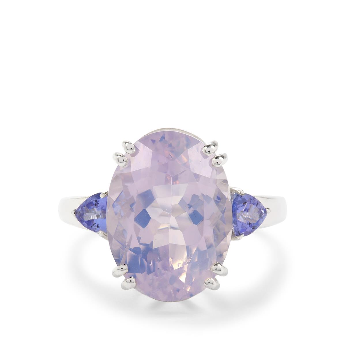 Lavender Quartz Ring with Tanzanite in Sterling Silver 9cts | Gemporia
