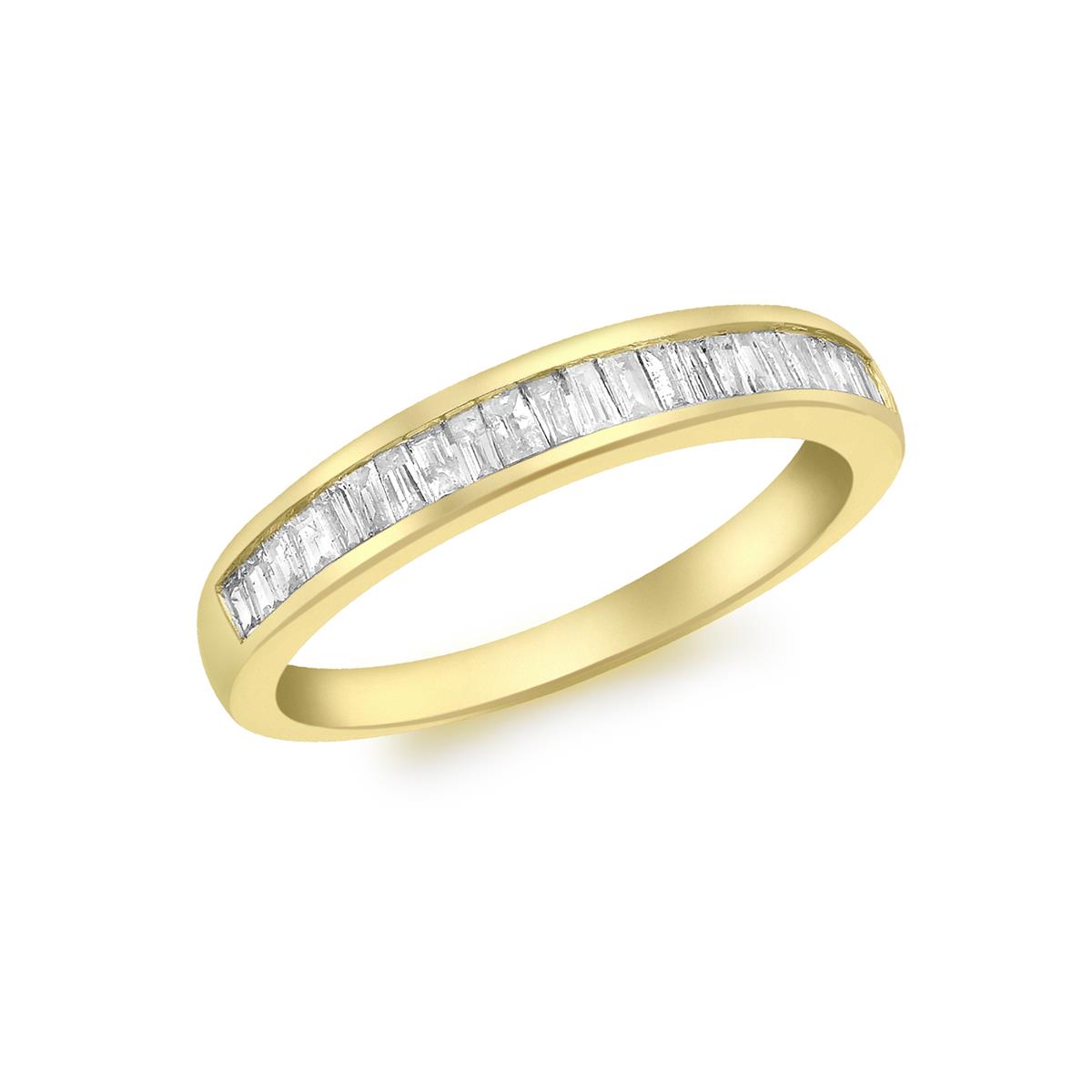 Diamond Band Ring in 9K Gold | Gemporia