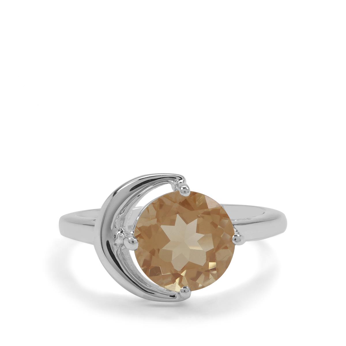 Imperial Mongolian Andesine Ring in Sterling Silver 2.65cts | Gemporia