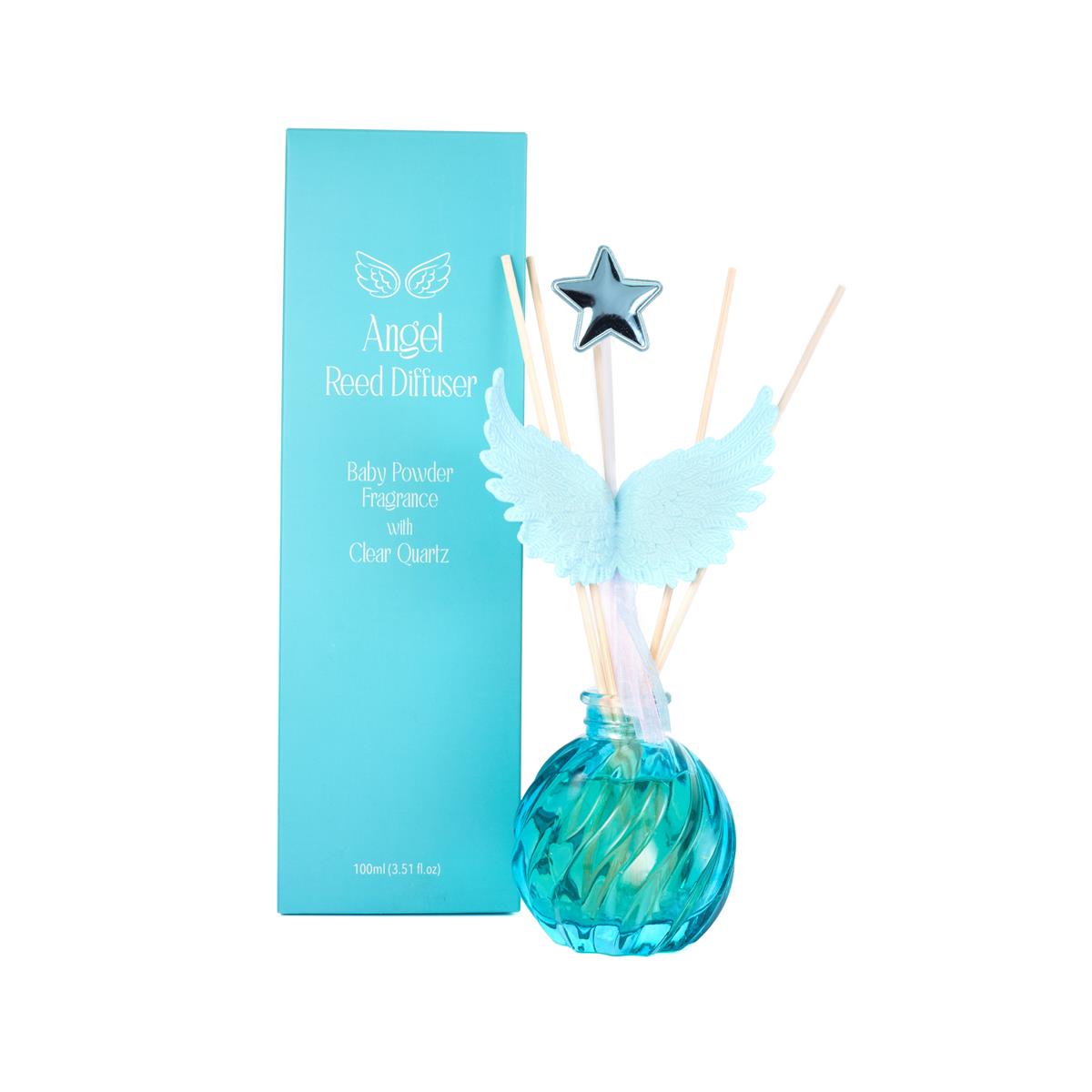 Gem Auras Angel Reed Diffuser with Clear Quartz ATGW 30cts | Gemporia