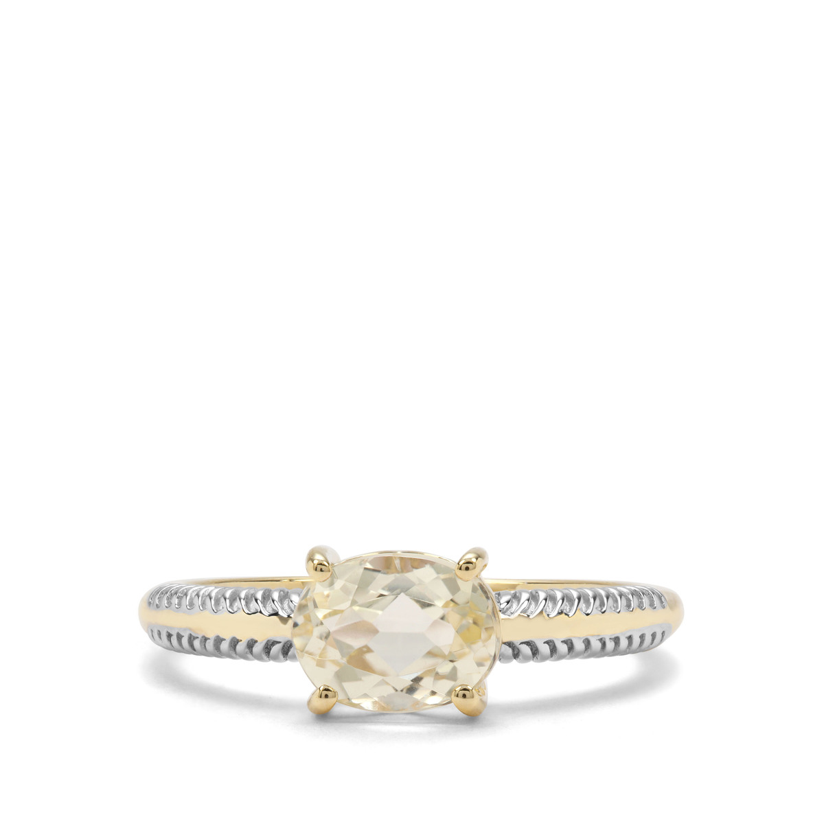 Minas Novas Hiddenite Ring in 9K Gold 1.60cts | Gemporia