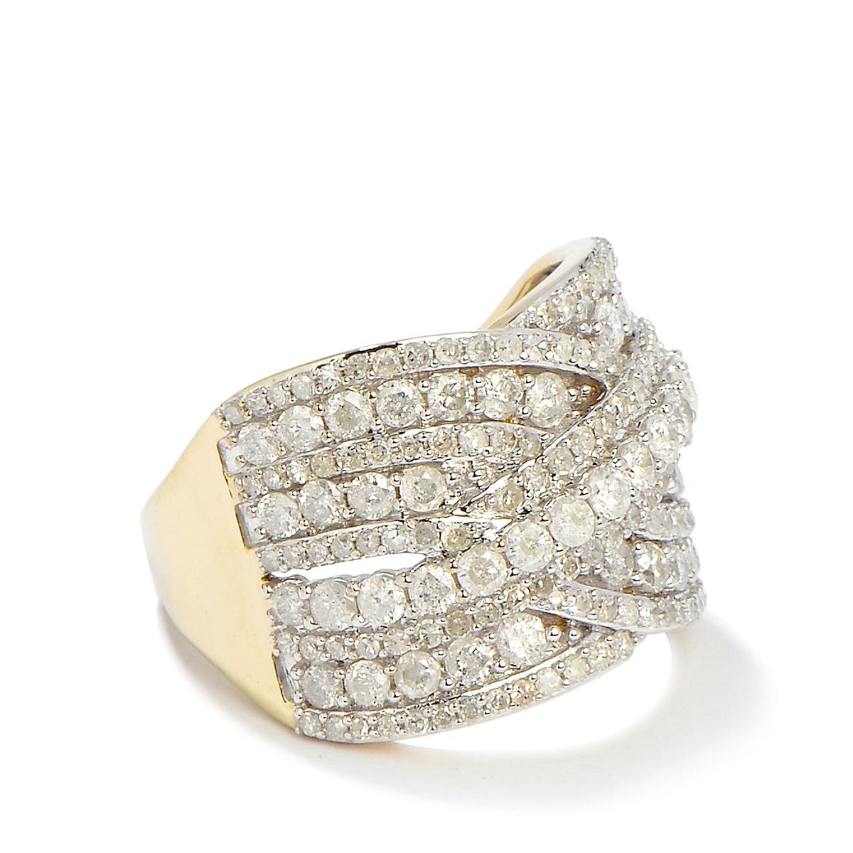 2.25ct Certified Diamond 9K Gold Tomas Rae Ring | Gemporia