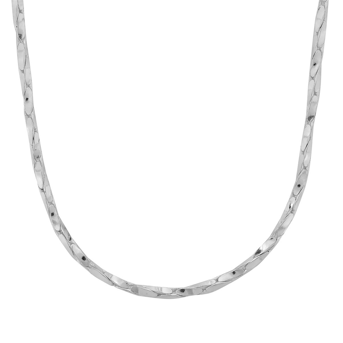 18 Sterling Silver Couture Twisted Forzentina Chain 2.23g | Gemporia