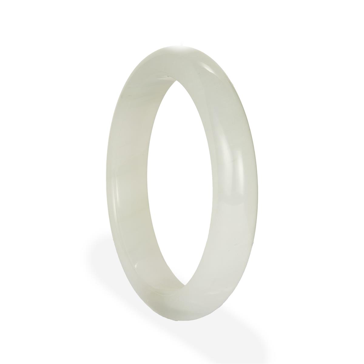 237.50cts Ice Quartzite Jade Bangle | Gemporia