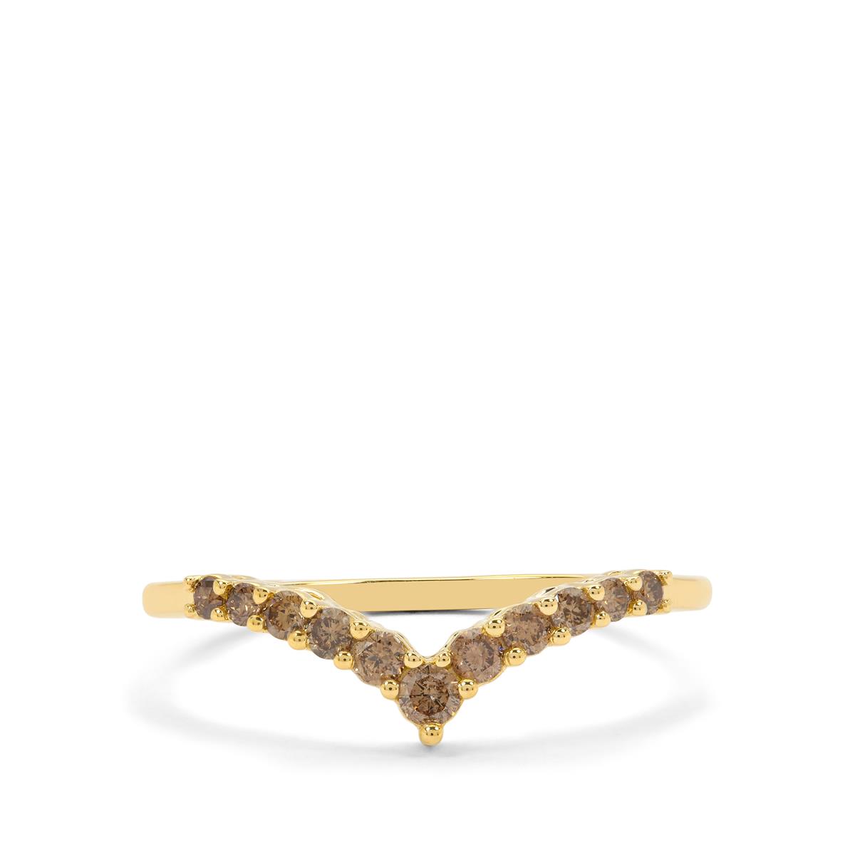 C8 Cocoa Diamonds Ring in 9K Gold 0.28ct | Gemporia