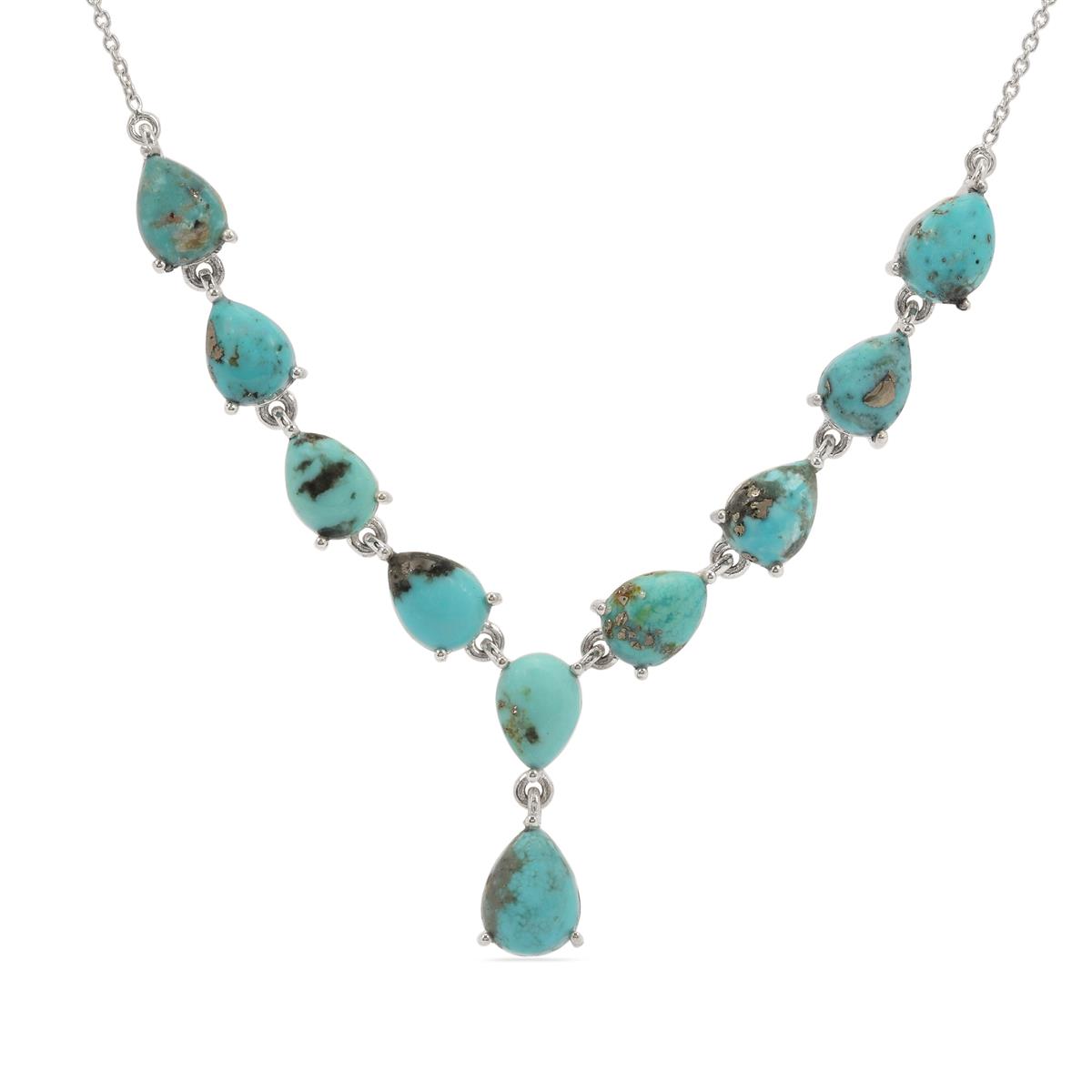 Australian Turquoise Necklace in Sterling Silver 13.35cts | Gemporia