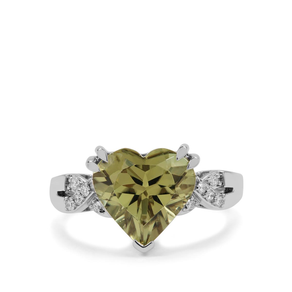 Csarite® Ring with Diamonds in Platinum 950 5.40cts | Gemporia