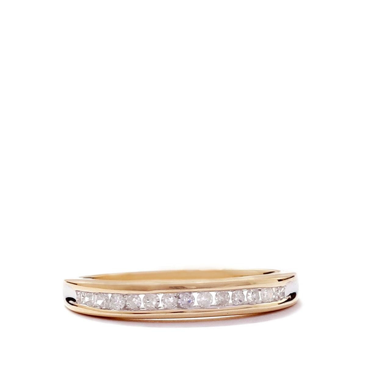 Diamond Ring in 9K Gold 0.19ct | Gemporia