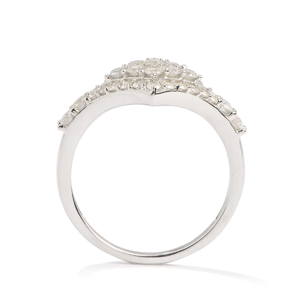 3/4ct Certified Diamond 9K White Gold Tomas Rae Ring | Gemporia